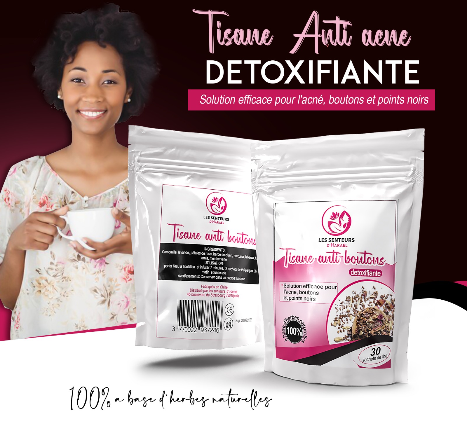 Découvrez Pack 12 - Tisane anti acné Prix PRO Grossiste